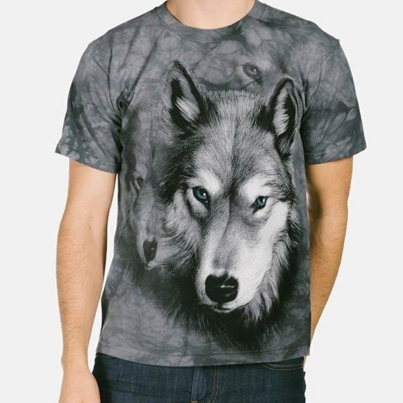The Mountain | Shirts | Gray Wolf Portrait Grey Wolves Pack Dog The ...